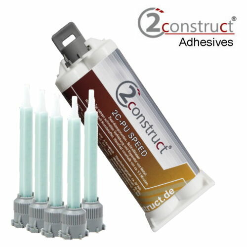 2Construct® 2K-2K PUR-Speed, 50g, Kartusche mit 5 Mischdüsen, 1 Minut ...